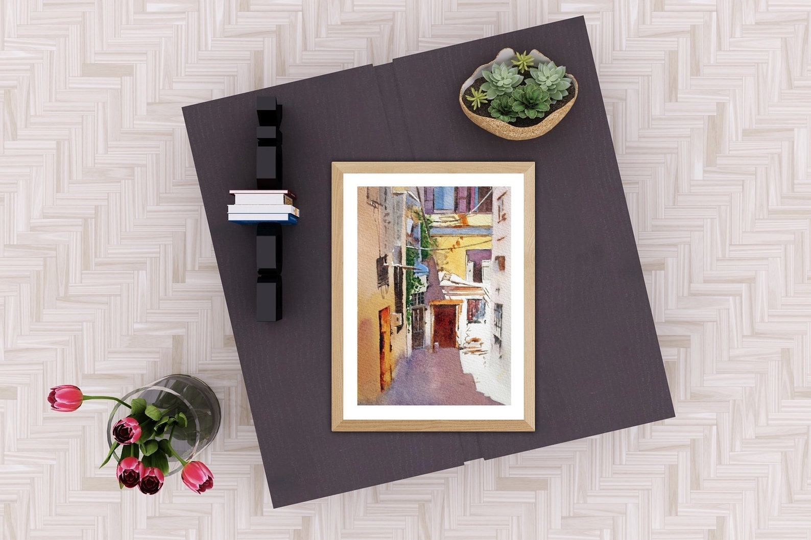 Izmir Turkey Original Art Watercolor Original Painting Wall Art "izmir ...