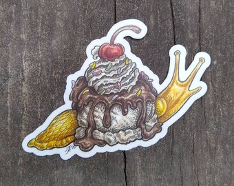 Banana Slug Vinyl Sticker - Etsy