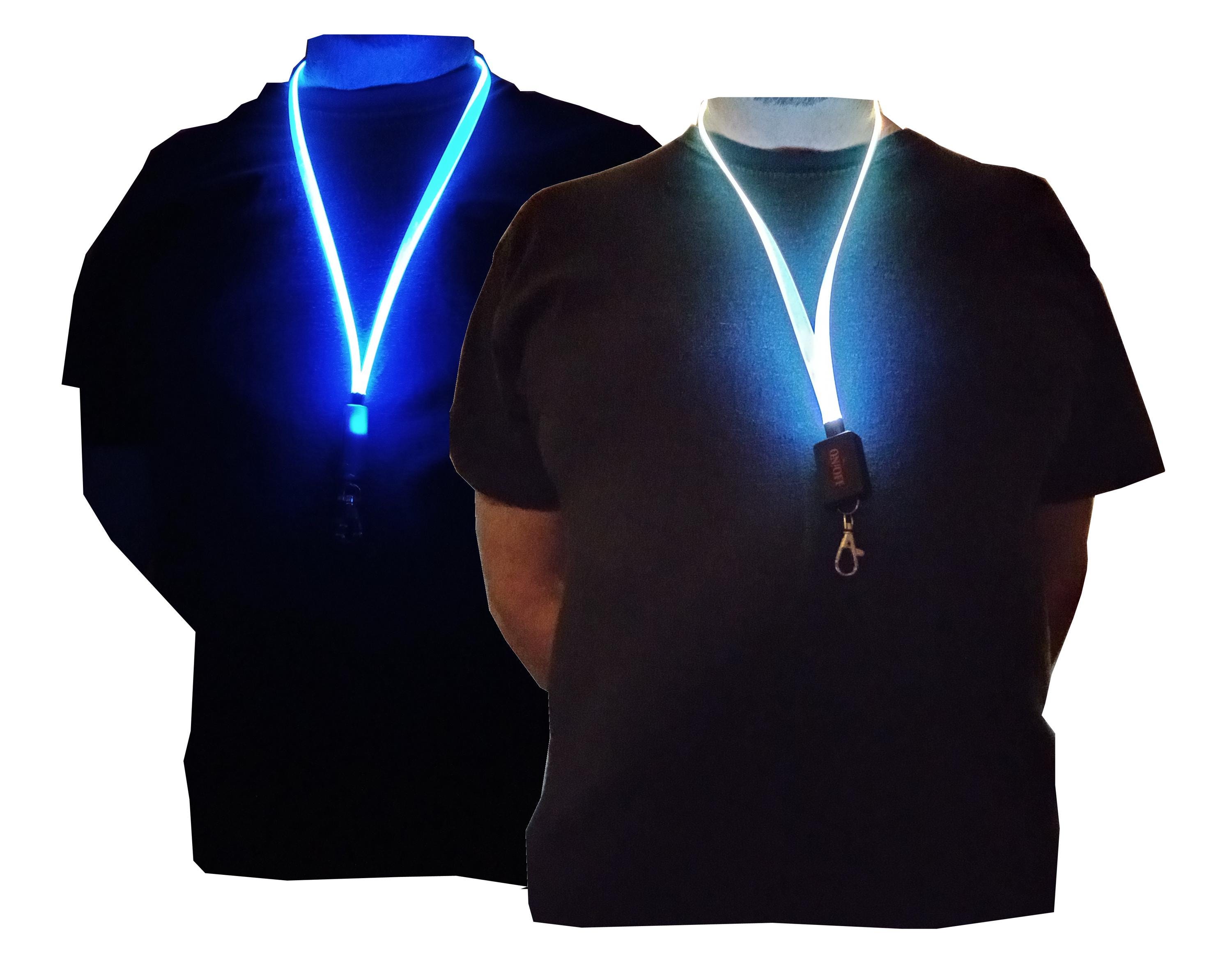 LED Fiber Optic Lanyard 2-pack: Flashing Light Badge Holder - Etsy