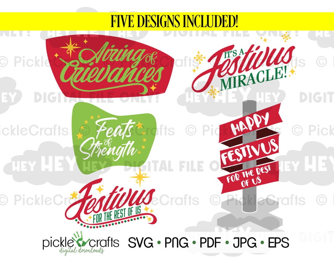 Happy Festivus for the Rest of Us Airing of Grievances SVG PNG Digital ...