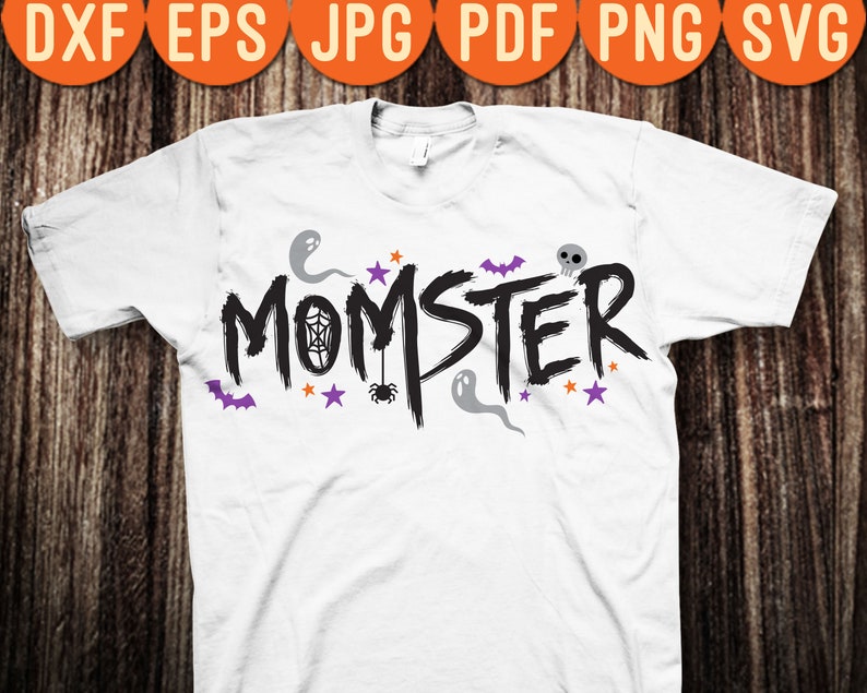 Momster Halloween Costume Mom Tshirt SVG PNG Digital Cut File - Etsy