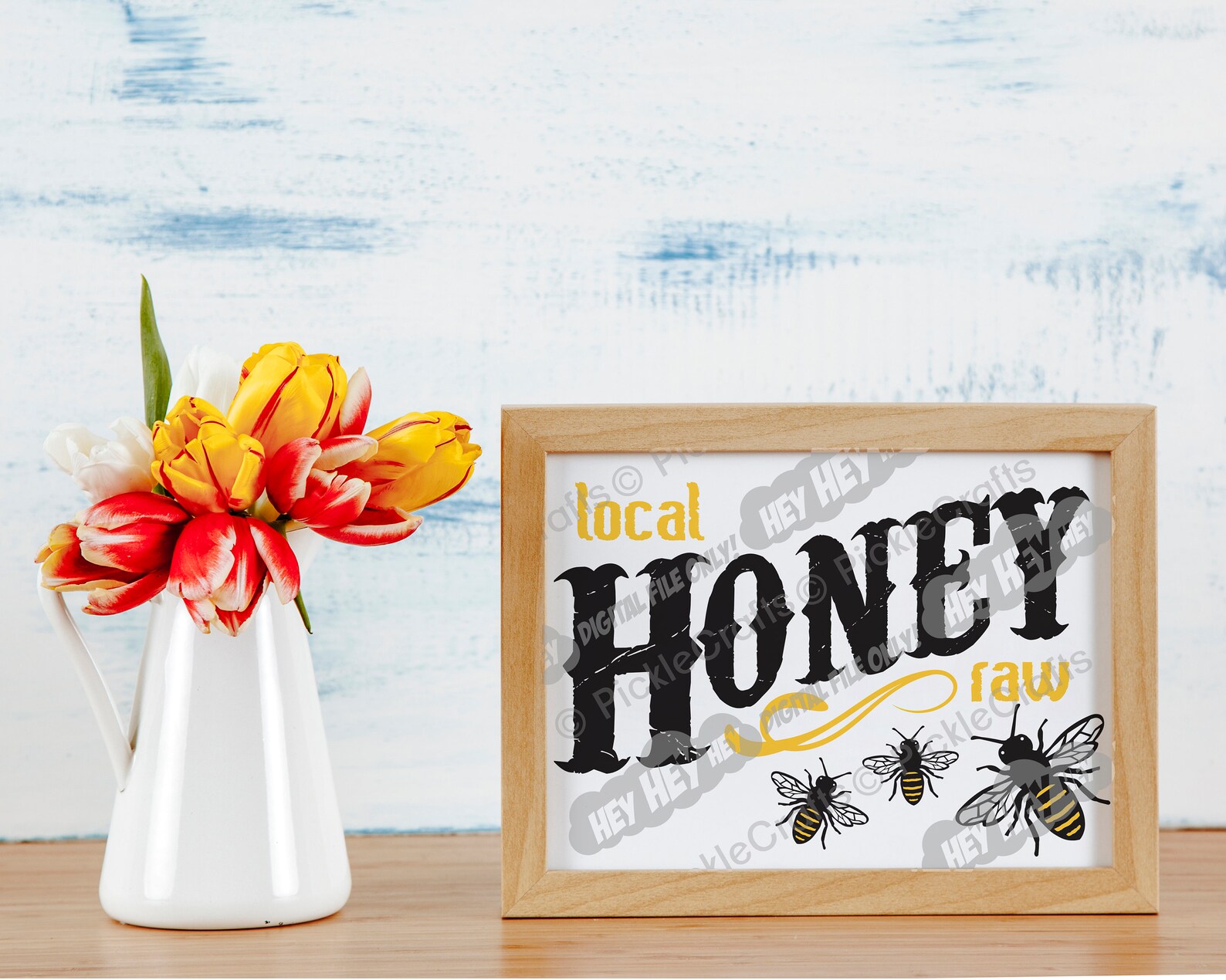 Local Raw Honey Bees Sign SVG PNG Digital Cut File Iron on Transfer ...