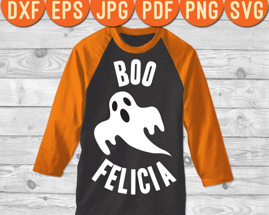 Boo Felicia Felisha Halloween Ghost Friday Ice Cube SVG PNG Digital Cut ...