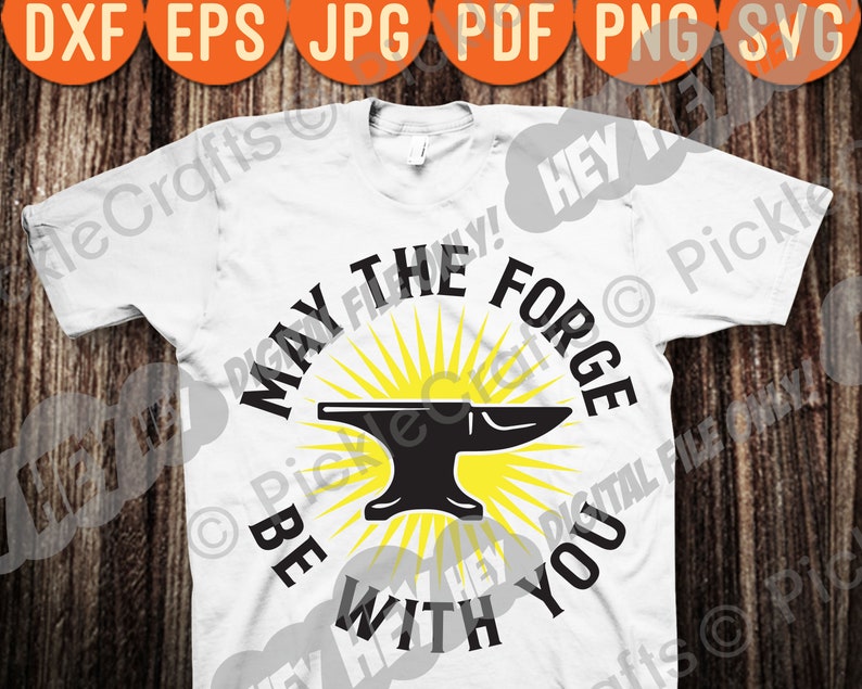 Blacksmith May the Forge Be With You SVG PNG Digital Cut File - Etsy
