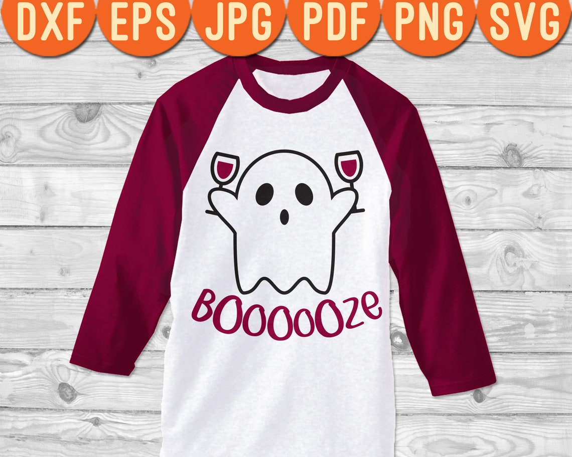 Booooze Ghost Halloween Booze Wine Beer Funny SVG PNG Digital | Etsy