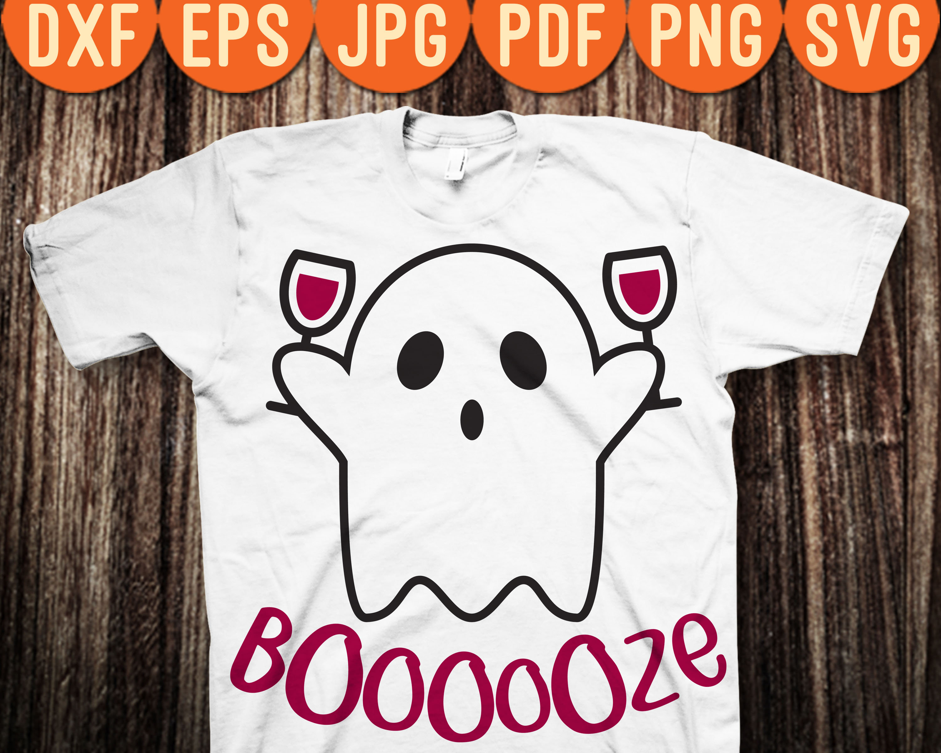 Booooze Ghost Halloween Booze Wine Beer Funny SVG PNG Digital | Etsy