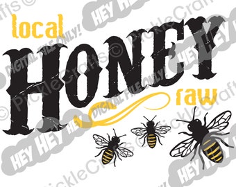 Local Raw Honey Sign - Etsy