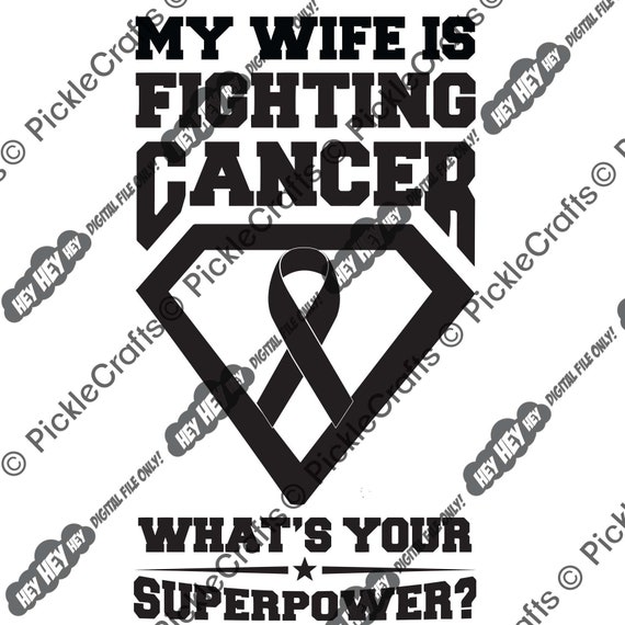 Superhero Cancer Ribbon | Etsy