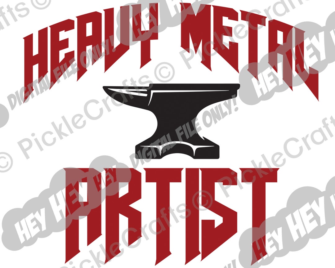 Black Smith Heavy Metal Artist Forge Metalworking SVG PNG Digital Cut ...