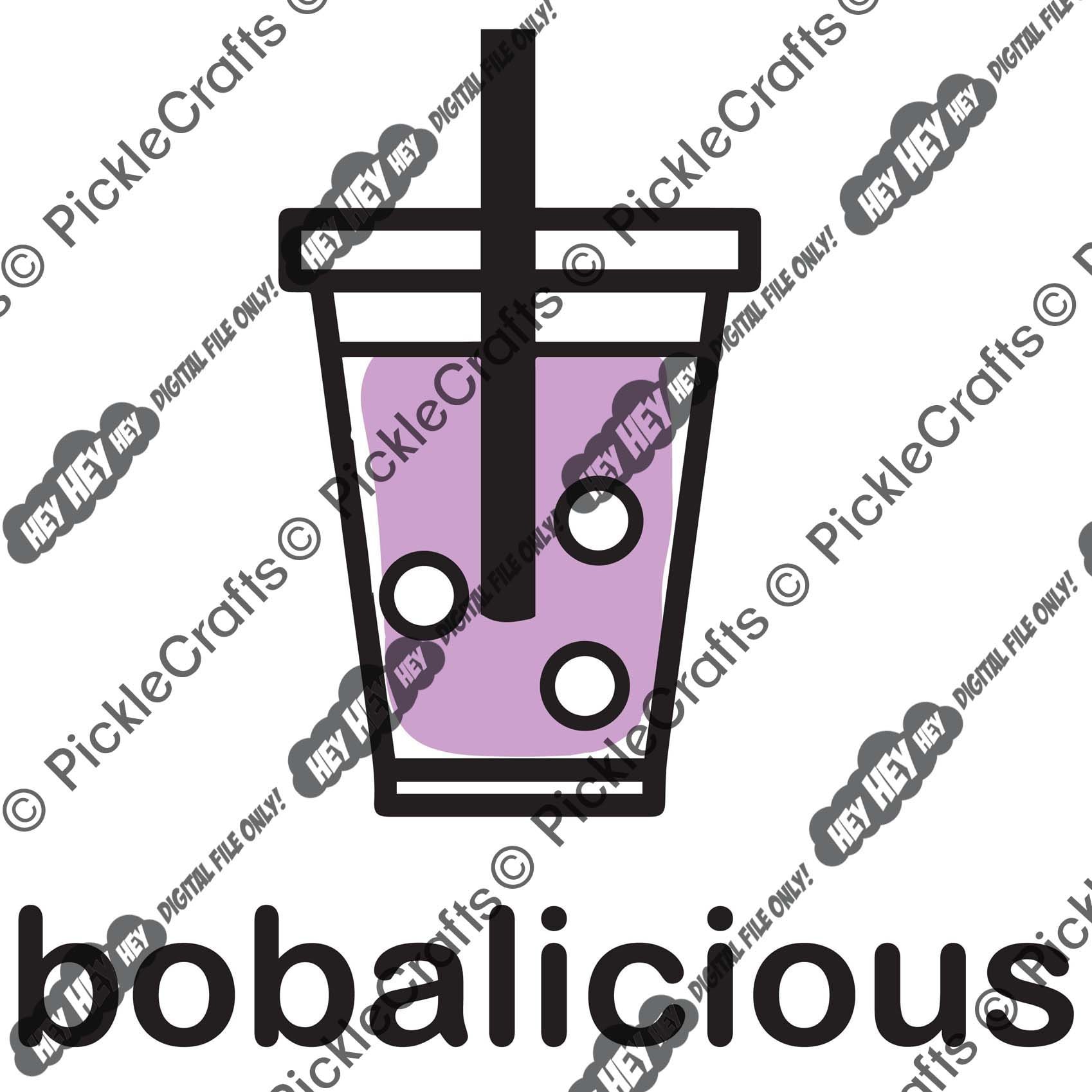 Bobalicious Boba Bubble Tea SVG PNG Digital Cut File Iron on - Etsy