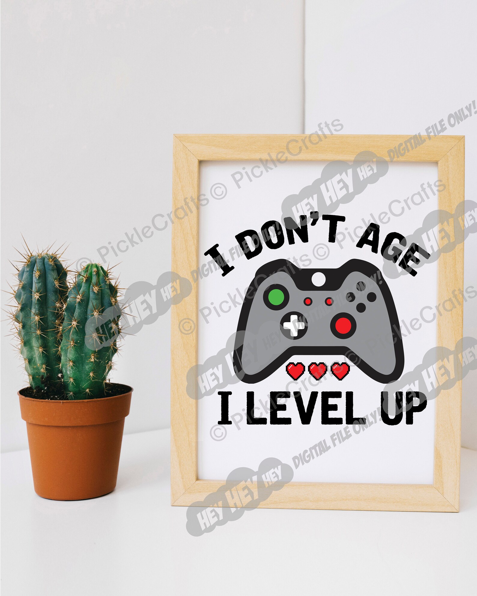 Video Games I Don't Age I Level up Birthday SVG PNG Digital Cut File ...