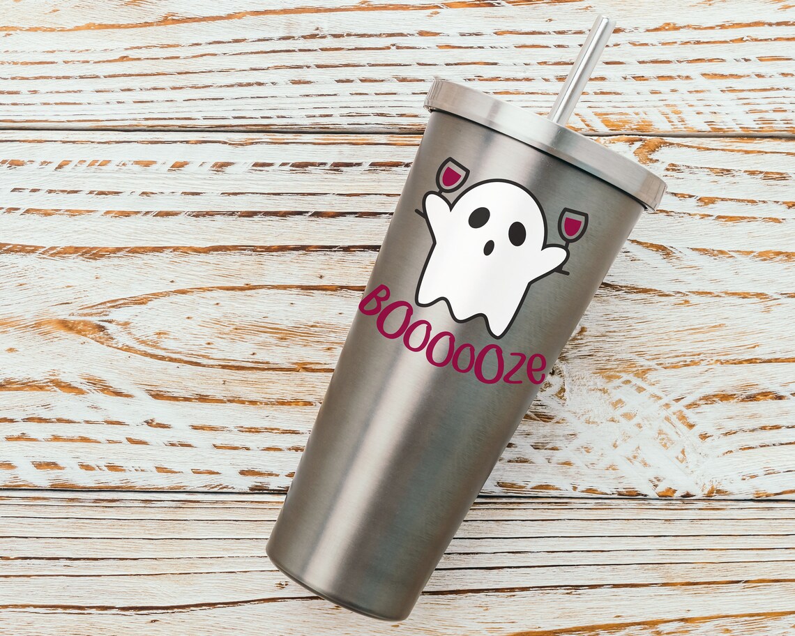Booooze Ghost Halloween Booze Wine Beer Funny SVG PNG Digital | Etsy