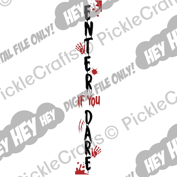 Enter If You Dare Png - Etsy