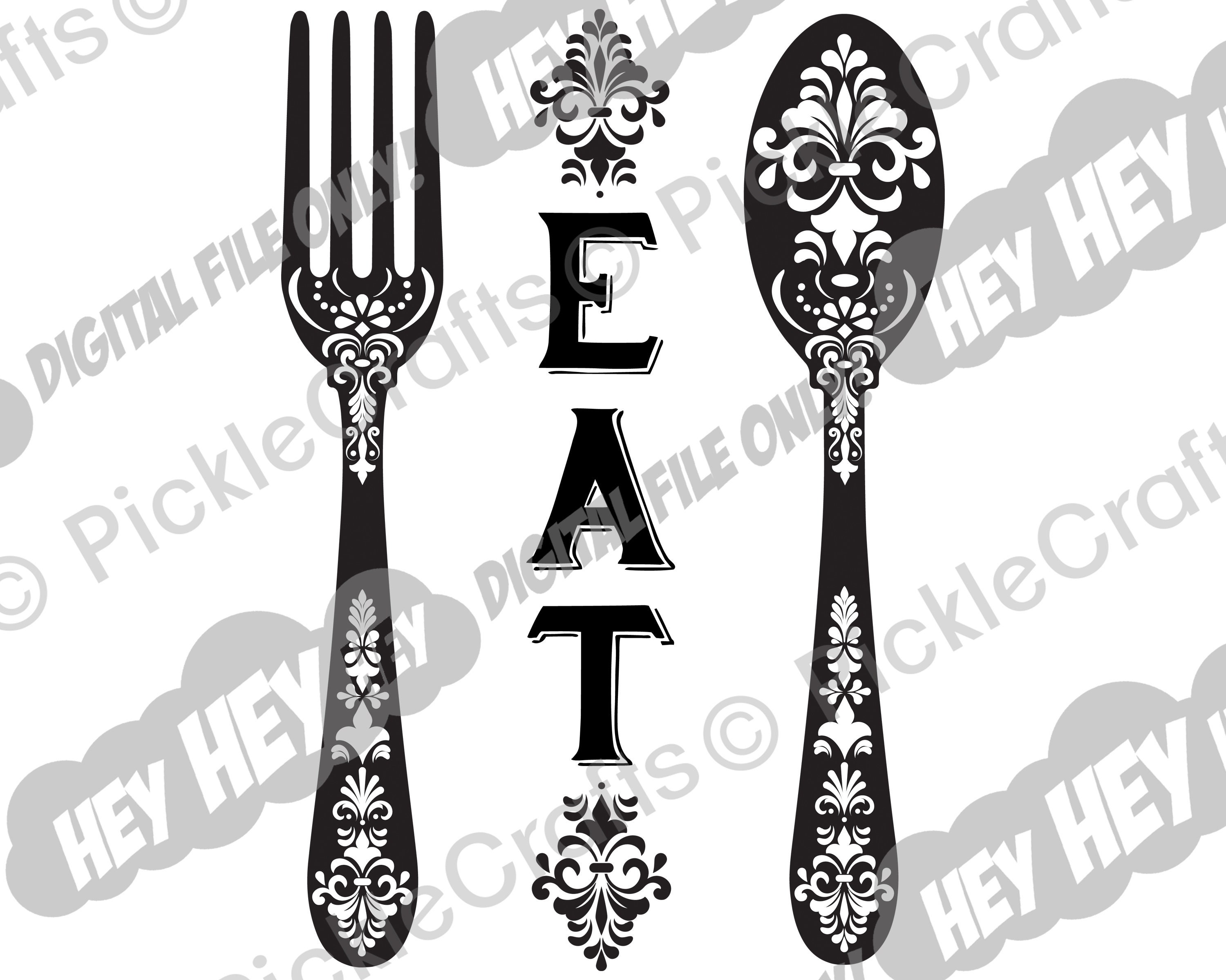 Fancy Fork Clipart