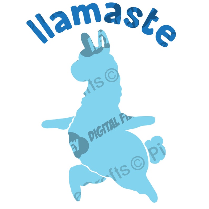 Llamaste Namaste Llama Yoga Chill Funny SVG PNG Digital Cut - Etsy