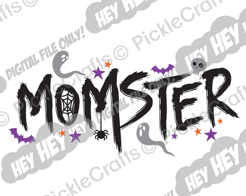 Momster Halloween Costume Mom Tshirt SVG PNG Digital Cut File - Etsy