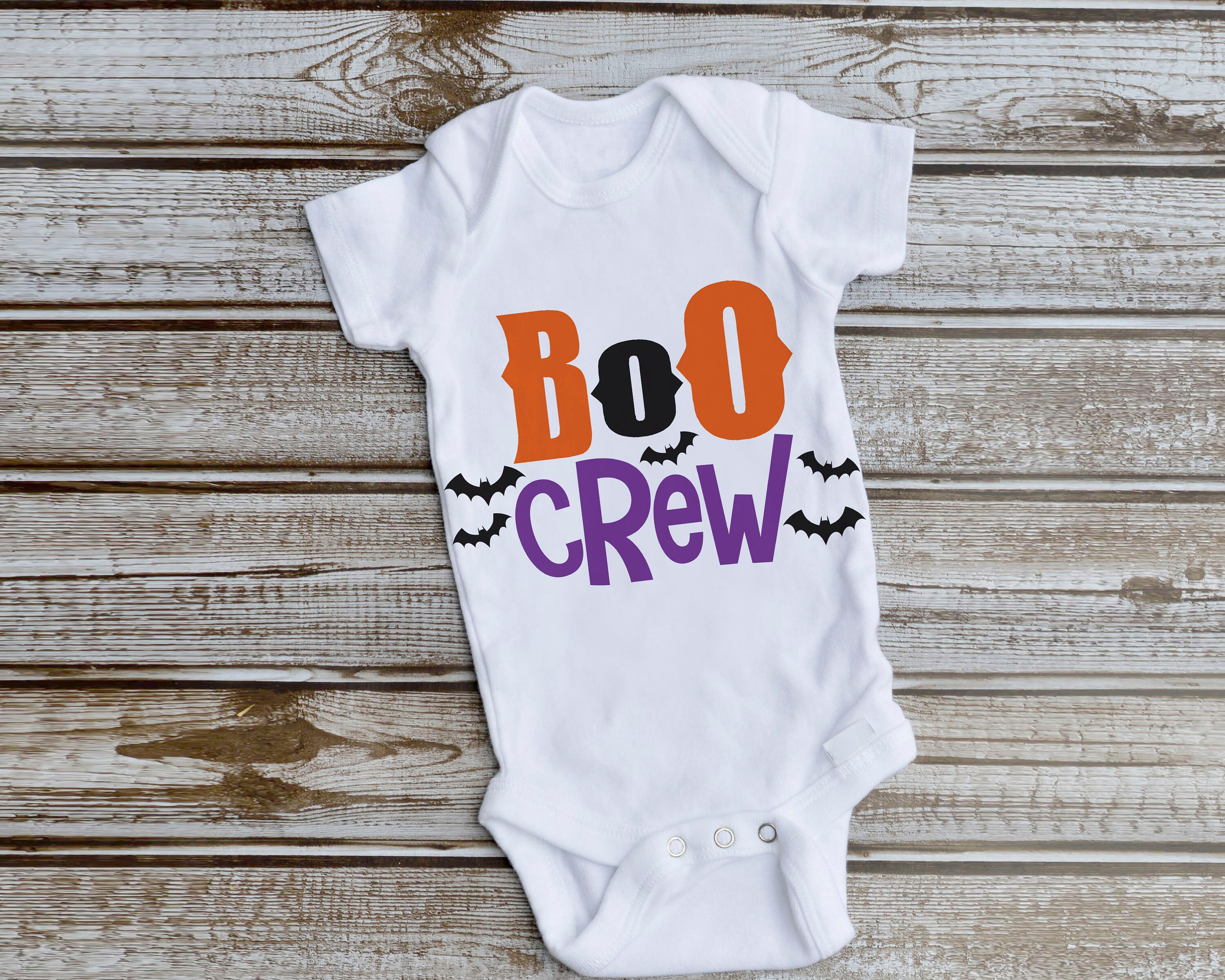 Boo Crew Halloween Bats Clip Art Cricut Silhouette SVG PNG Digital Cut ...