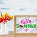 Hello Summer Watermelon Welcome Sign Hand Letter SVG PNG Digital Cut ...