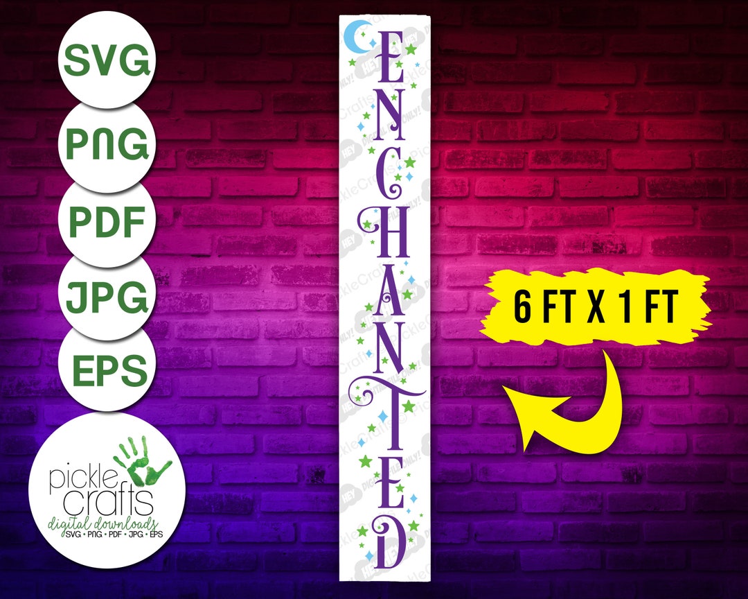 Enchanted Welcome Sign Vertical Taylor Swift Stars Mystical SVG PNG ...