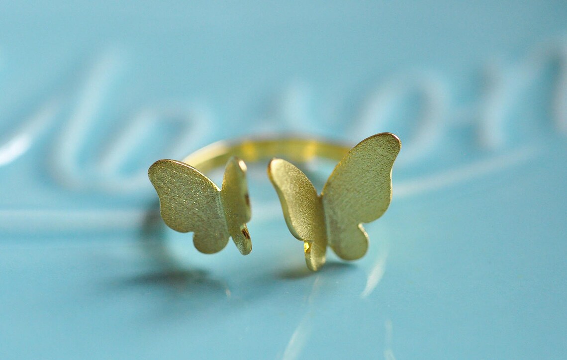Gold Butterfly Ring Butterfly Jewelry Butterfly Ring - Etsy