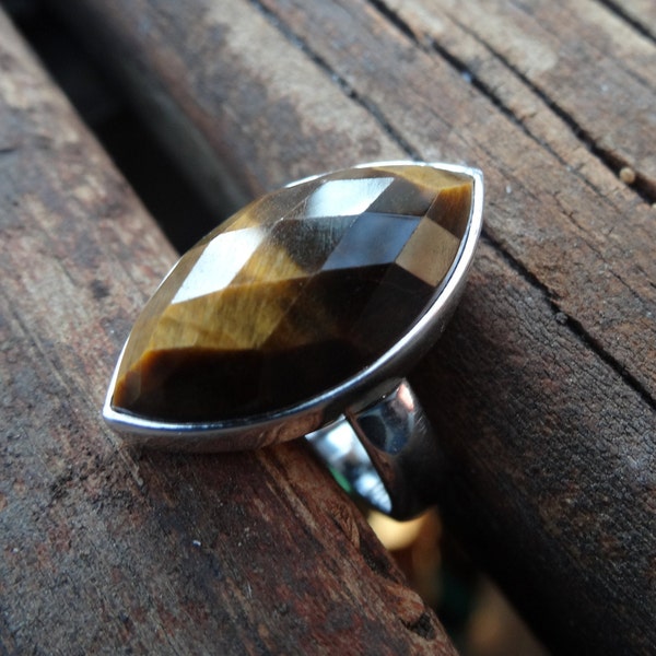 Tiger Eye Ring - Etsy
