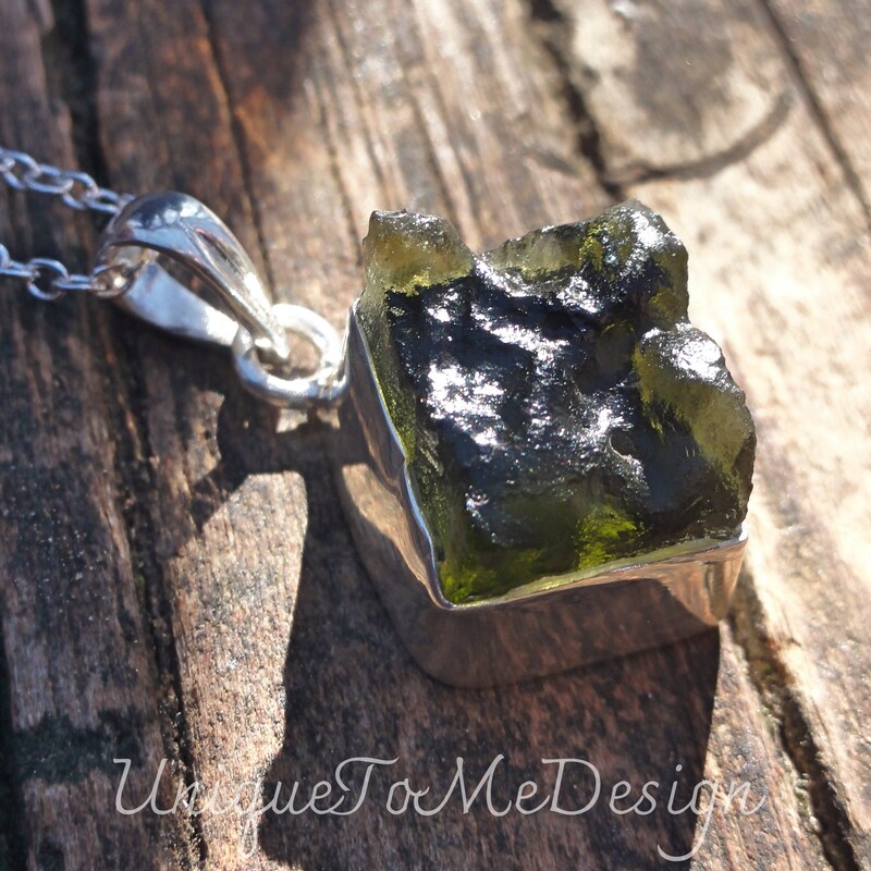 Moldavite Necklace - Etsy