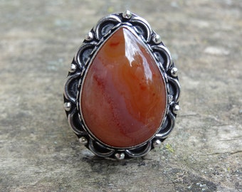 Natural stone ring | Etsy