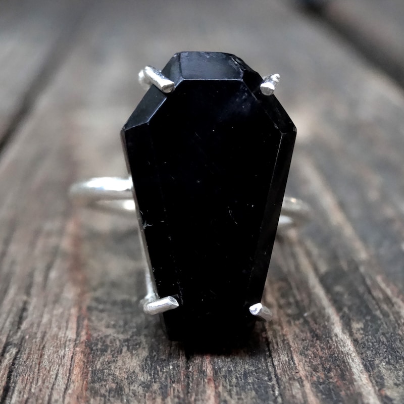 Morticia Addams Ring - Etsy