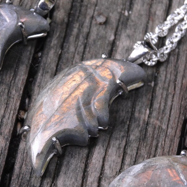 Red Moon Necklace - Etsy