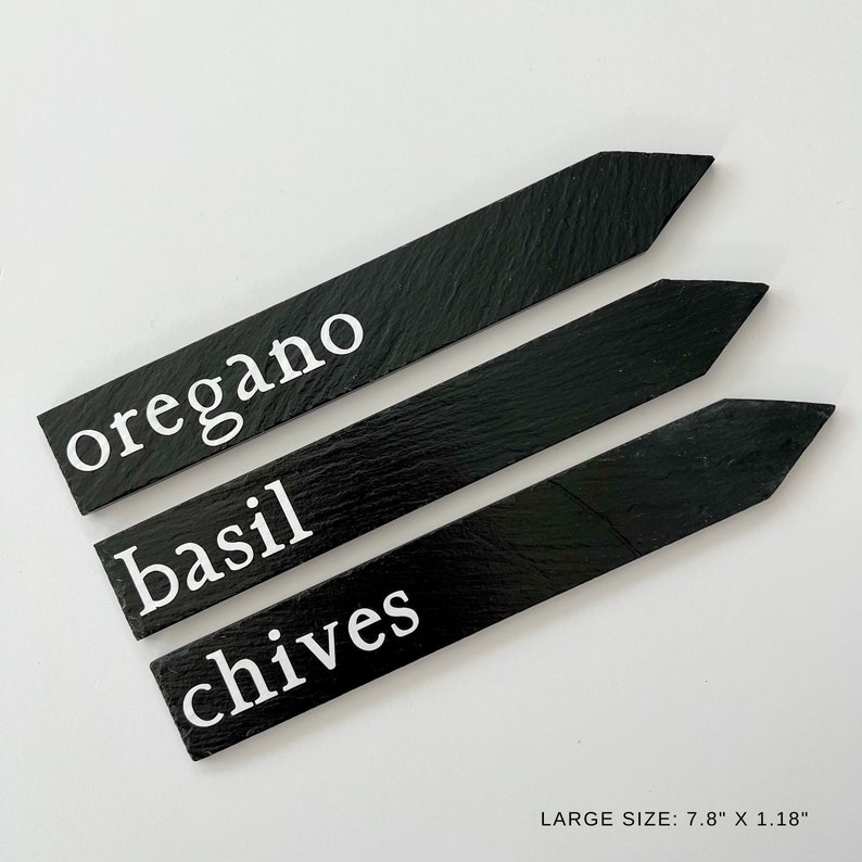 Veggie and Herb Slate Label, Garden Sign, Plant Identification Markers ...