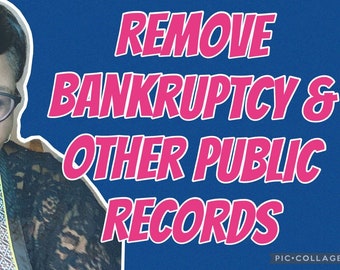 How to Remove a Bankruptcy From Your Credit Report by Phone or Mail - Etsy