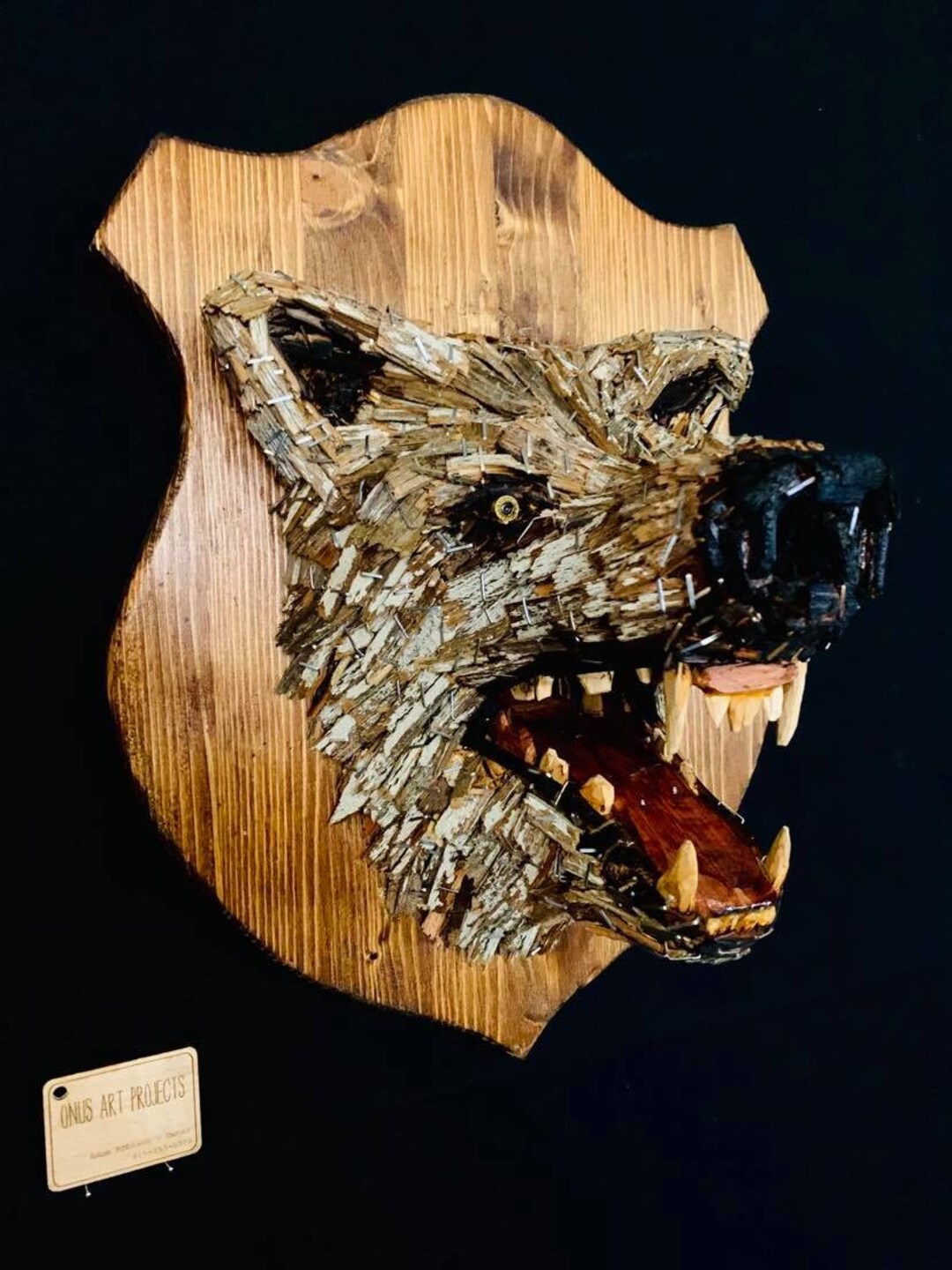 Wooden Wolf Head - Etsy