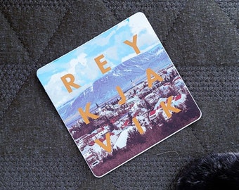 Reykjavik Iceland Vinyl Sticker Decal Luggage Laptop Notebook - Etsy