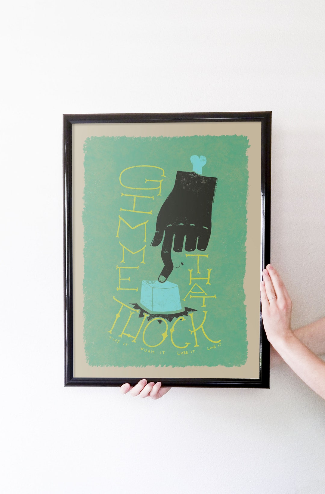 Keyboard Thock Humorous Poster 8.5x11 11x17 18x24 24x36 - Etsy