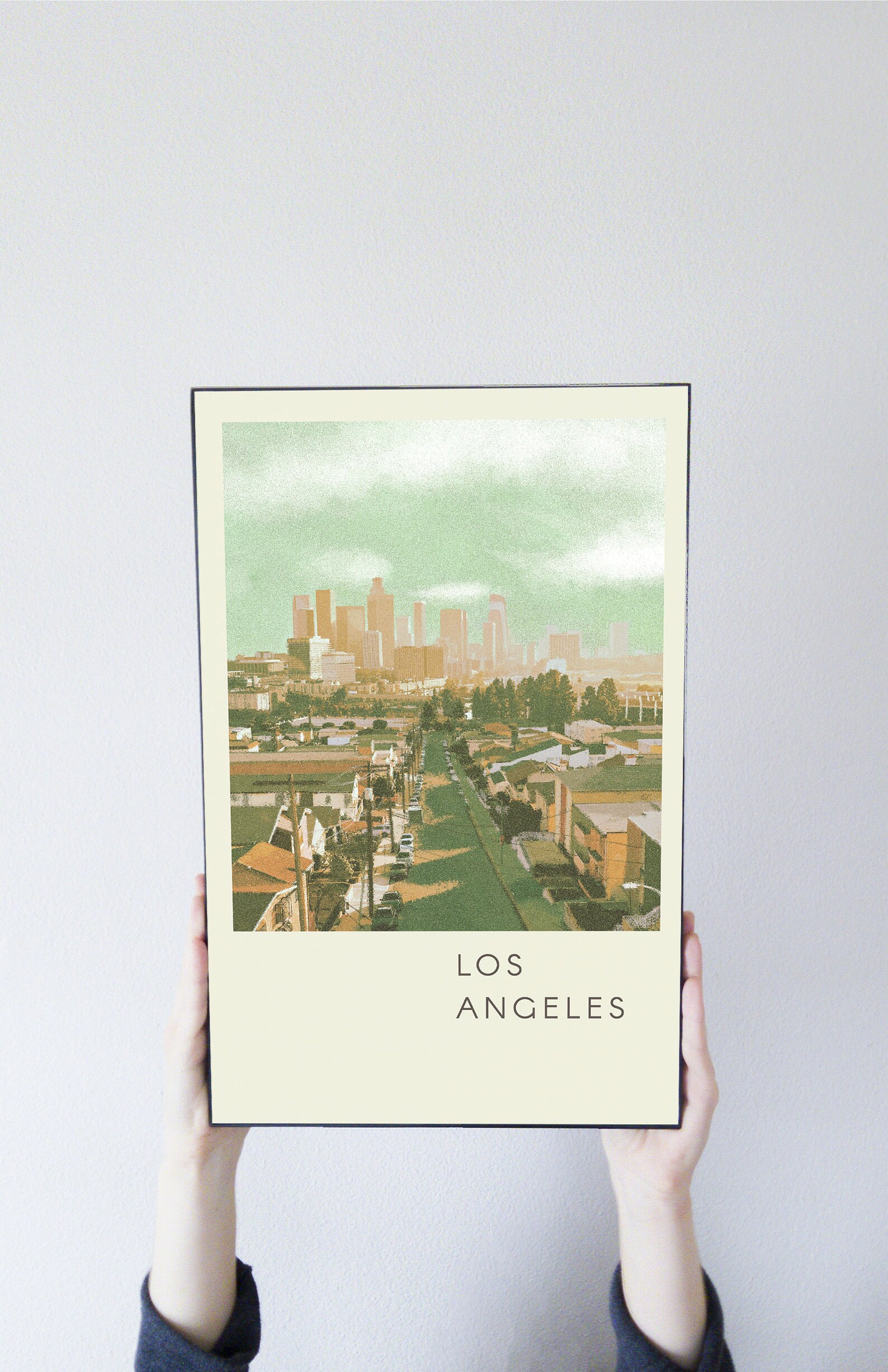 Los Angeles, CA Retro Travel Art Poster Modern Home Decor 11x17 18x24 ...