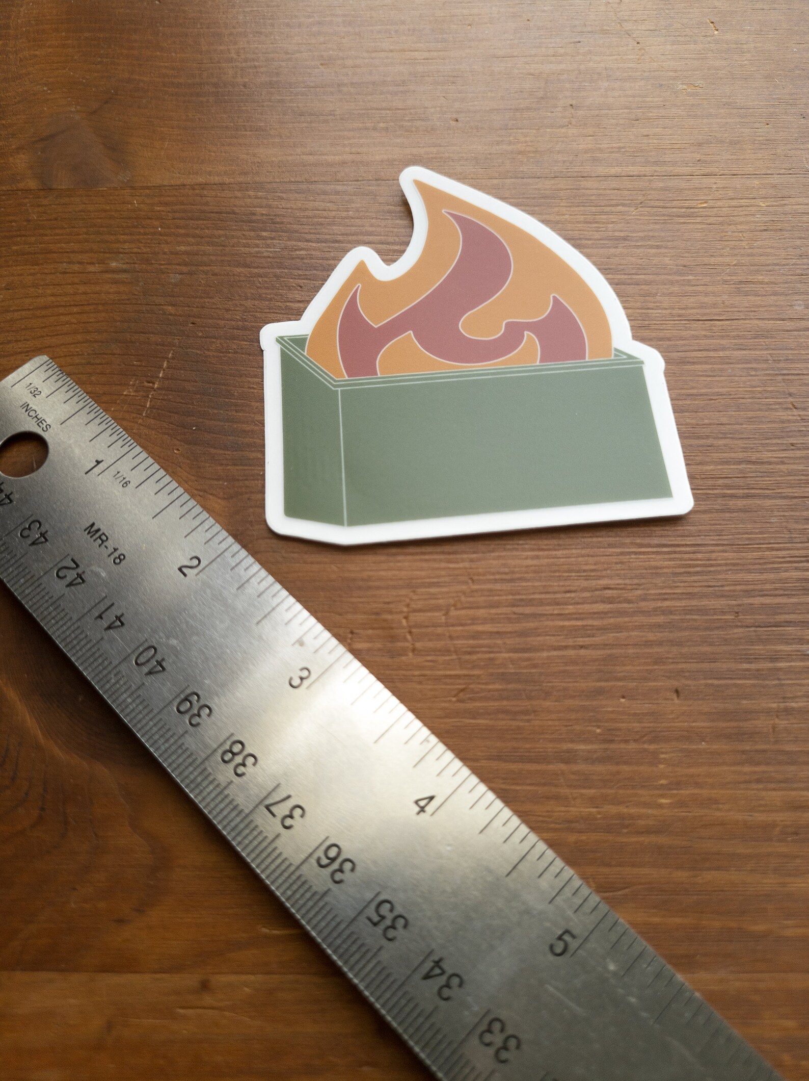 Dumpster Fire Vinyl Sticker - Etsy