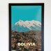 La Paz Bolivia Retro Travel Art Poster | Etsy