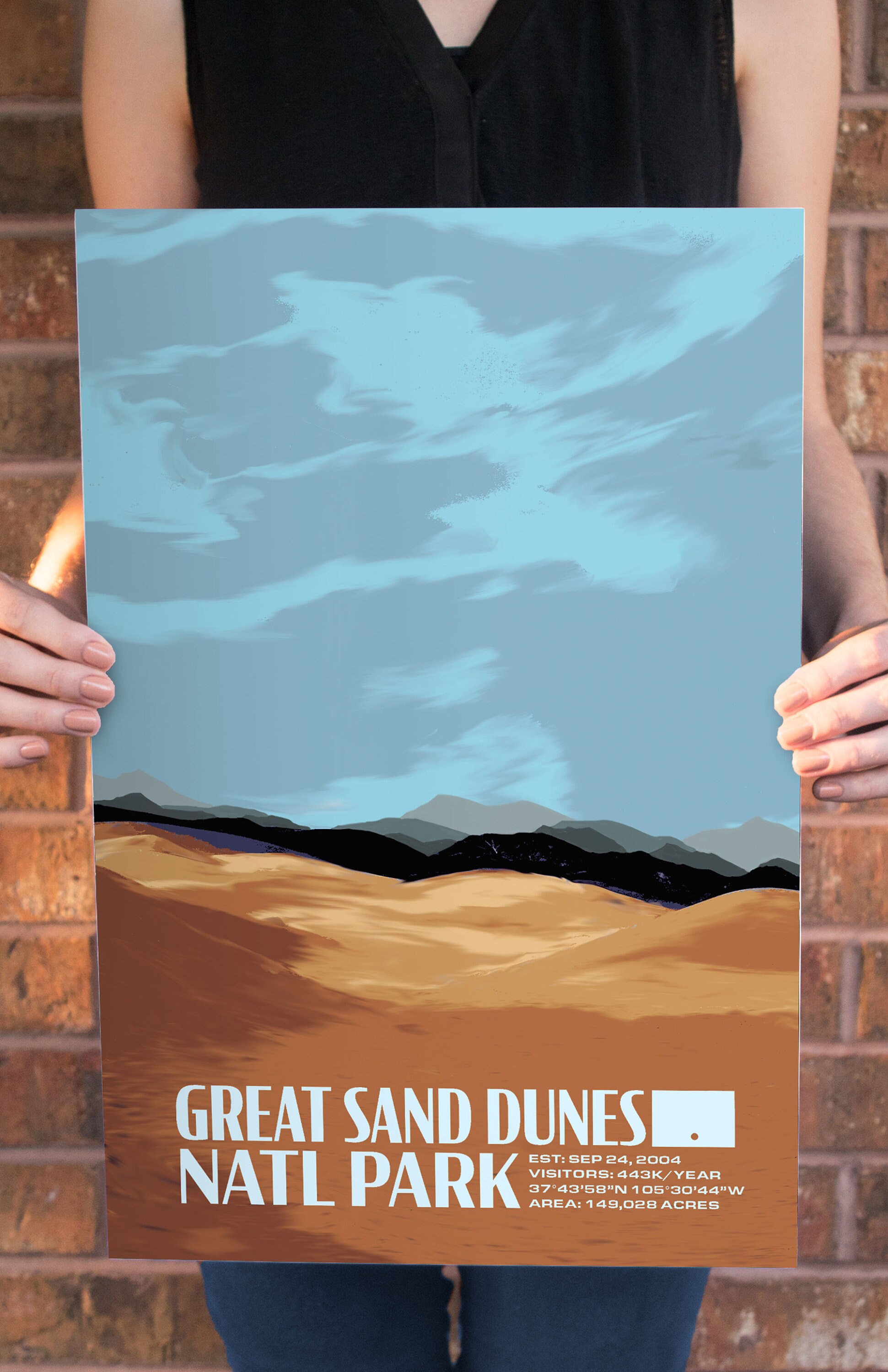 Great Sand Dunes National Park and Preserve Poste | Etsy