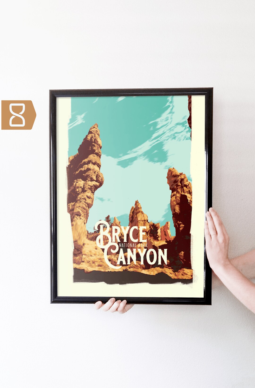 Bryce Canyon National Park Retro Travel Art Poster Modern Home Decor ...