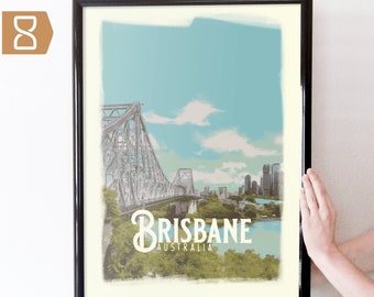 Fiordland National Park, New Zealand Travel Retro Travel Art Poster ...