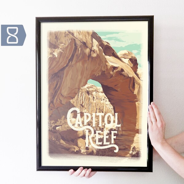 Capitol Reef Poster - Etsy