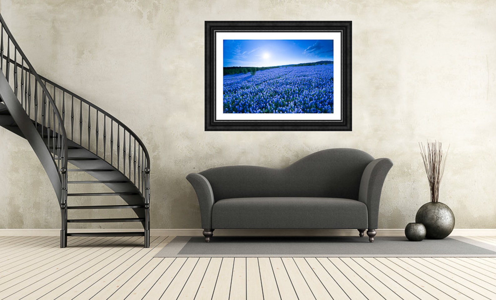 Bluebonnet Print, Wildflower Print, Blue Flower Print, Texas Print ...