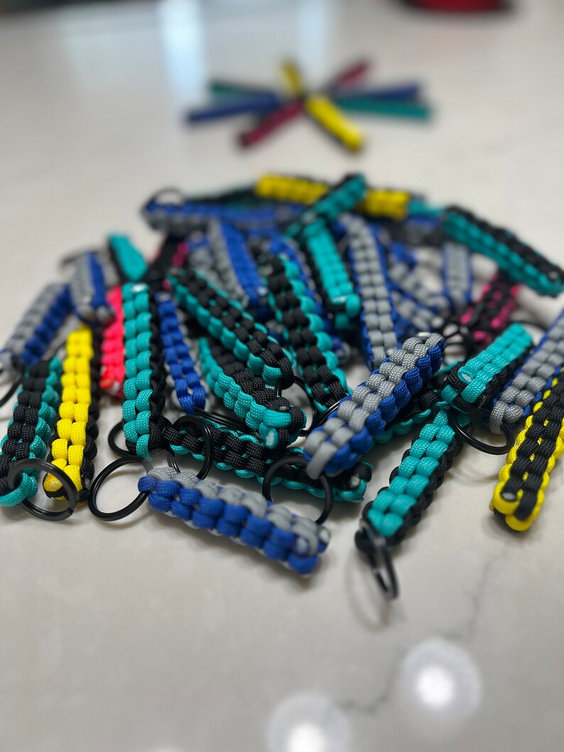 Paracord Box Keychain 3.5". Hand Made, Survival, Key Chain. - Etsy