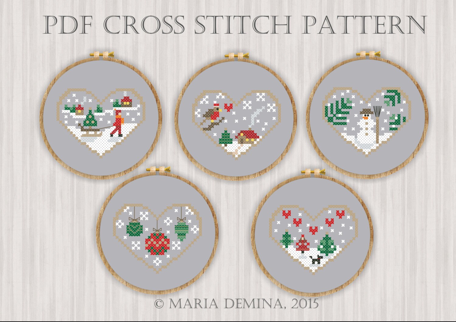Christmas Miniatures PDF Cross Stitch Pattern / Instant | Etsy