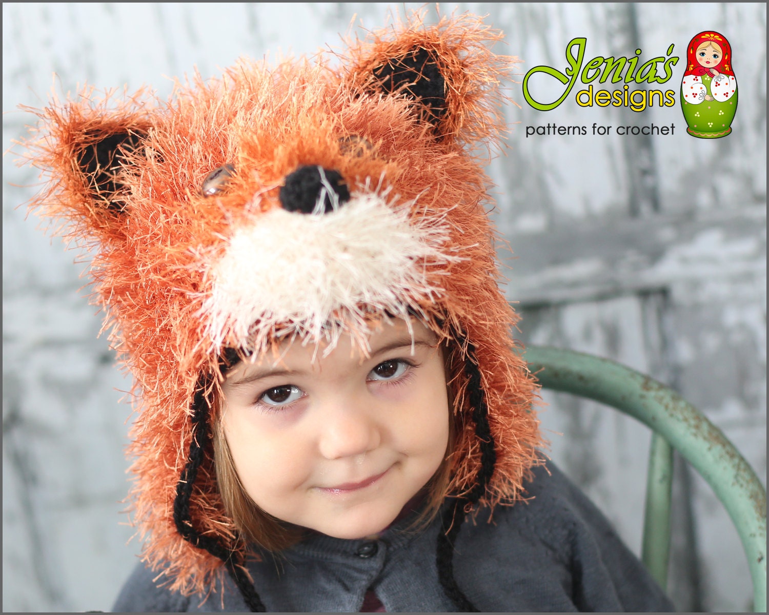 CROCHET PATTERN - Fox Animal Hat for Baby, Toddler, Child, Teen, Adult ...
