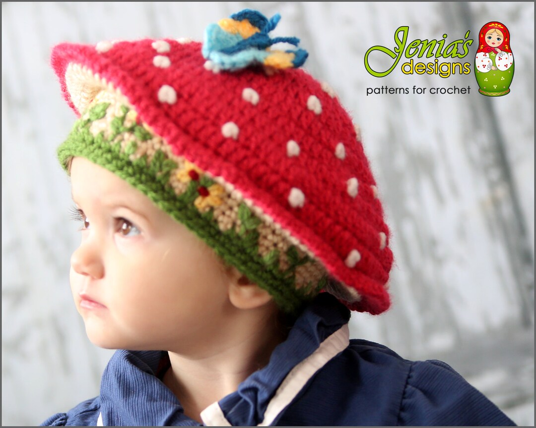 CROCHET PATTERN - Toadstool Hat Pattern for Baby, Toddler, Child, Adult ...