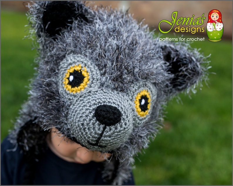 CROCHET PATTERN Wolf Animal Hat Pattern for Baby Toddler - Etsy