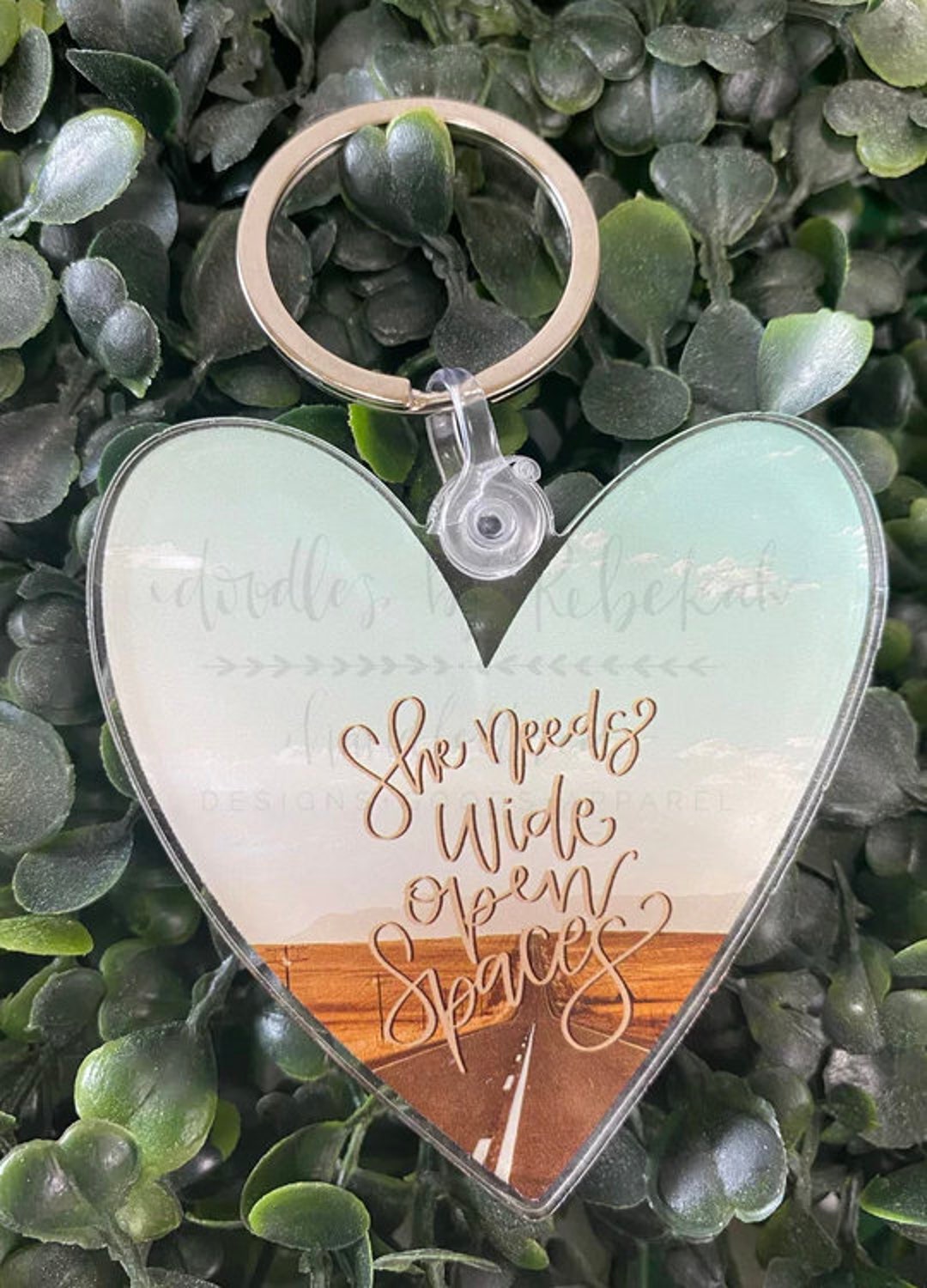 Wide Open Spaces Acrylic Keychain - Etsy
