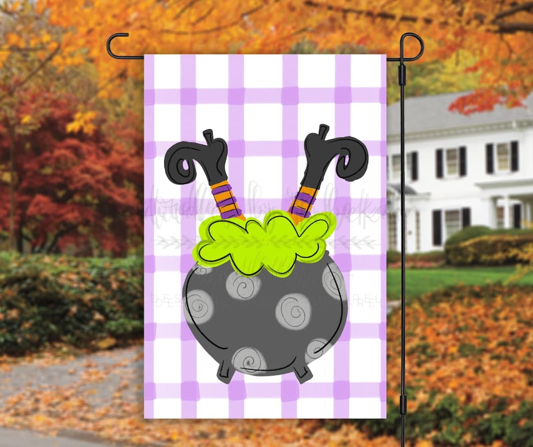 Witches Cauldron Garden Flag - Etsy