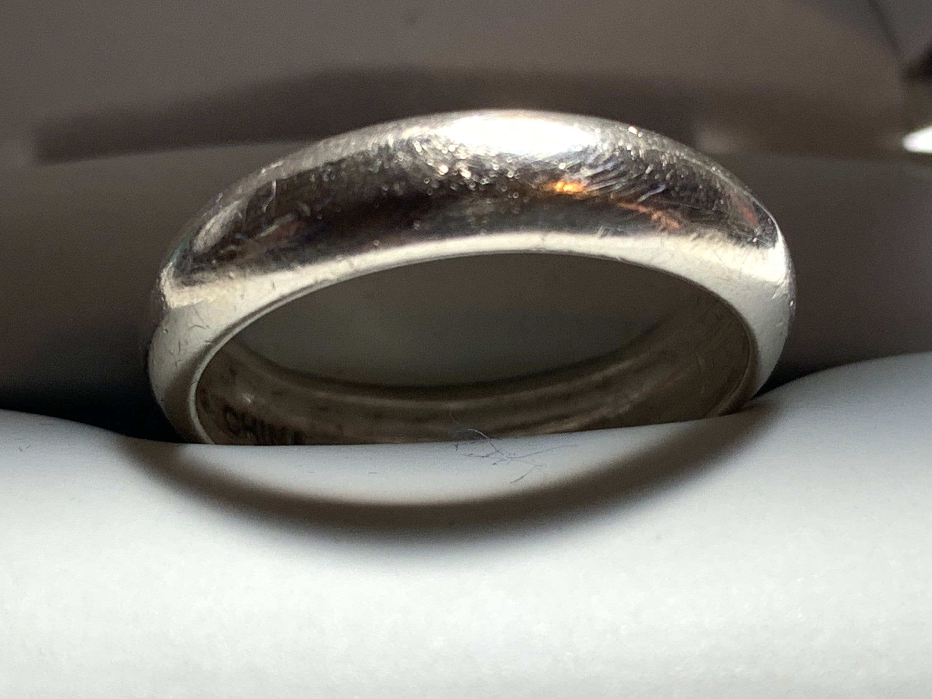 926 Sterling Silver Size 9 Male Wedding Ring R156 - Etsy